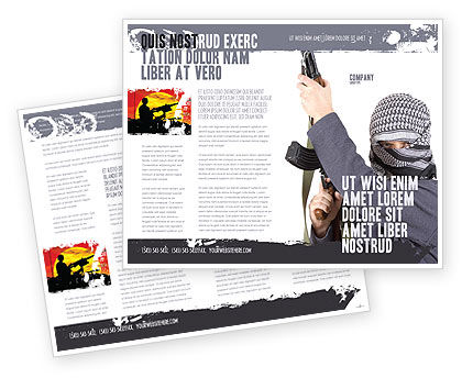 Military Brochure Templates, Design and Layouts | PoweredTemplate.com