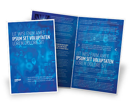 Mathematics Brochure Templates, Design and Layouts | PoweredTemplate.com