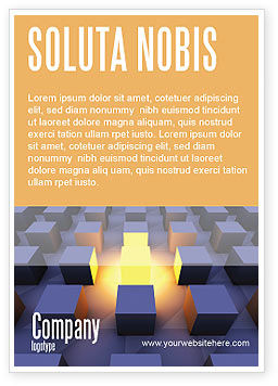 Cubes Ad Template for Advertising Needs, ID 03736 | PoweredTemplate.com