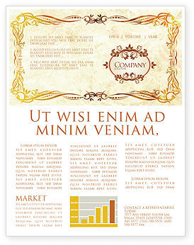Fanciful Frame Newsletter Template for Microsoft Word & Adobe InDesign ...