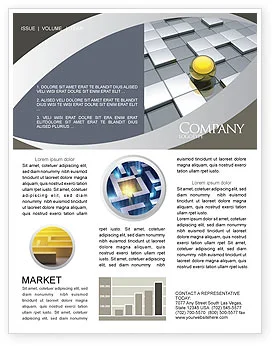 Yellow Ball Newsletter Template for Microsoft Word & Adobe InDesign ...