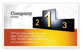Winner Place Business Card Template, Layout. Download Winner Place ...