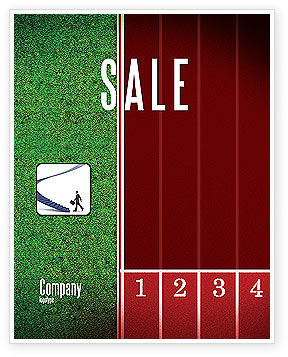 Starting Line Sale Poster Template in Microsoft Word, Publisher and ...