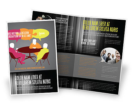 7 Modelos de folheto diálogo social Grátis | PoweredTemplate.com