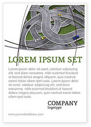 Templat PowerPoint Persimpangan Jalan Raya, Gambar Latar | 03837 ...