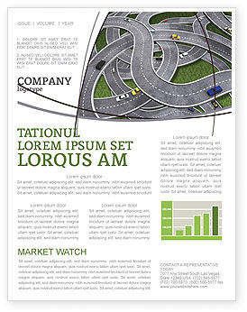 Highway Junction Newsletter Template for Microsoft Word & Adobe ...