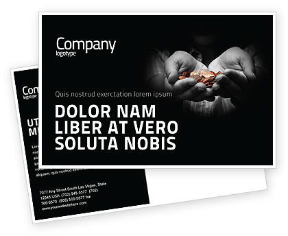 Money Postcard Template in Microsoft Word, Adobe InDesign, 03850 ...