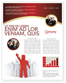 Red Leader Newsletter Template for Microsoft Word & Adobe InDesign ...