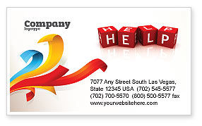 Help Cubes Business Card Template, Layout. Download Help Cubes Business ...