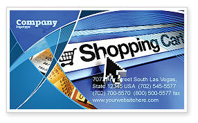 e-Shopping Cart Business Card Template, Layout. Download e-Shopping ...