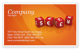 Currency Business Card Templates in Microsoft Word & Publisher, Adobe ...