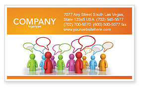 Conversation Business Card Templates in Microsoft Word & Publisher ...
