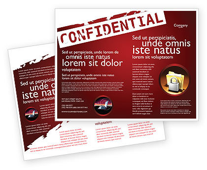 Top Secret Documents Word Template 09204 | PoweredTemplate.com