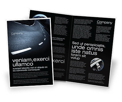 Sharp Turn In A Highway Brochure Template Design and Layout, Download ...
