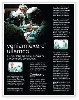 Major Surgery Flyer Template, Background in Microsoft Word, Publisher ...