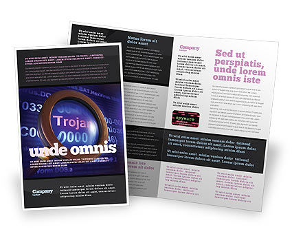 Computer Virus Brochure Template Design and Layout, Download Now, 03997 ...