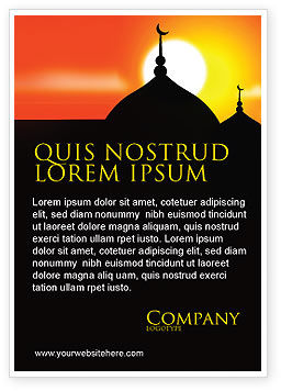Mosques Letterhead Template, Layout for Microsoft Word, Adobe ...