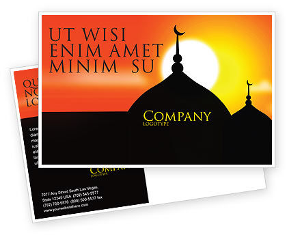 Mosques Letterhead Template, Layout for Microsoft Word, Adobe ...