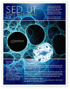 Porous Tissue Flyer Template, Background in Microsoft Word, Publisher ...