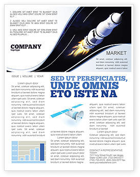 Space Ship Newsletter Template for Microsoft Word & Adobe InDesign ...