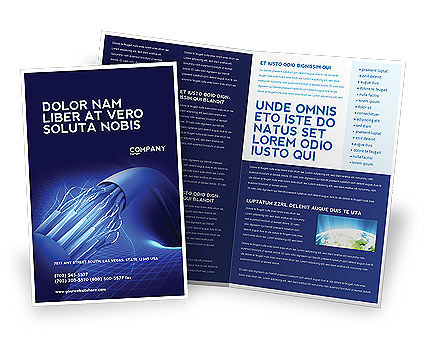Cable Brochure Templates, Design and Layouts | PoweredTemplate.com