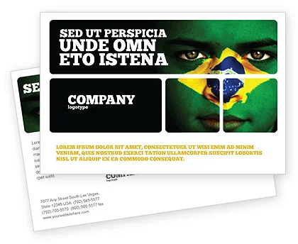 Brazil Postcard Templates in Microsoft Word, Adobe Illustrator and ...