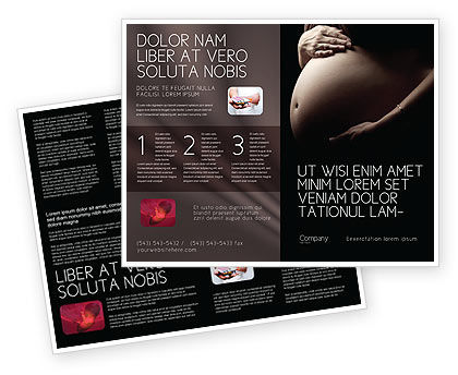 Pregnant Brochure Templates, Design and Layouts | PoweredTemplate.com
