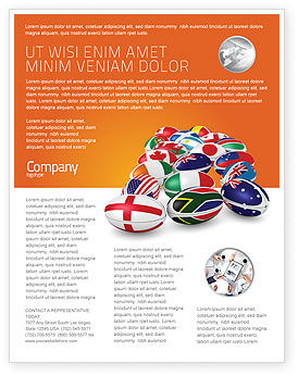 Union of Countries Flyer Template, Background in Microsoft Word ...