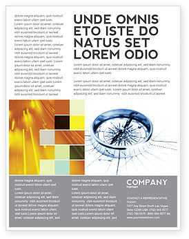 Choosing Direction Flyer Template, Background in Microsoft Word ...