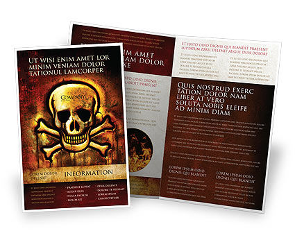Pirate Sign Brochure Template Design and Layout, Download Now, 04124 ...