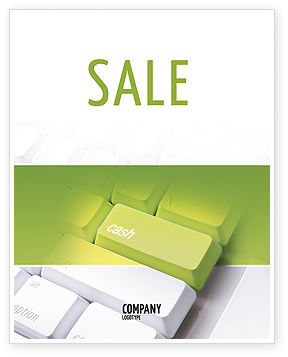 Cash Button Sale Poster Template in Microsoft Word, Publisher and Adobe ...