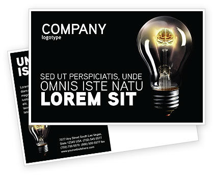 Electric Light Postcard Template in Microsoft Word, Adobe InDesign ...