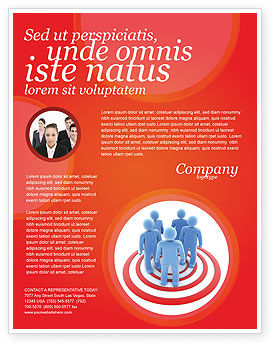 Target Audience Flyer Template, Background in Microsoft Word, Publisher ...