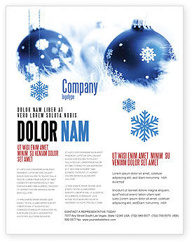 Bola De Navidad Flyer Templates Diseño - Flyer Plantillas para ...