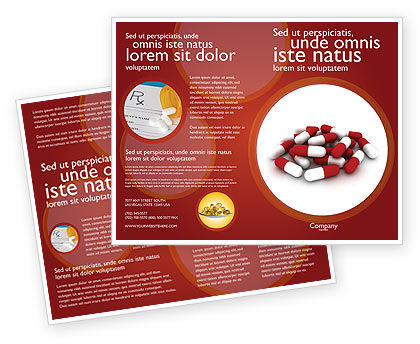 Drug Brochure Templates, Design and Layouts | PoweredTemplate.com