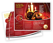 Templat PowerPoint Dekorasi Natal Dan Lilin, Gambar Latar | 04211 ...