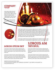 Templat PowerPoint Dekorasi Natal Dan Lilin, Gambar Latar | 04211 ...