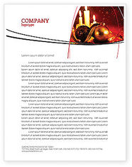 Templat PowerPoint Dekorasi Natal Dan Lilin, Gambar Latar | 04211 ...