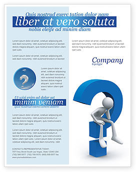 Unsolved Issue Flyer Template, Background in Microsoft Word, Publisher ...