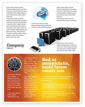 System Administration Flyer Template, Background in Microsoft Word ...