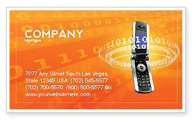 Mobile Service Provider Business Card Template, Layout. Download Mobile ...