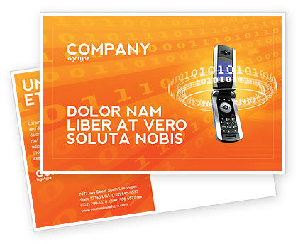 Mobile Service Provider Postcard Template in Microsoft Word, Adobe ...