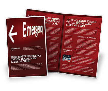 Emergency Sign Brochure Template Design and Layout, Download Now, 04341 ...