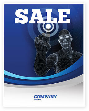 Push the Button Sale Poster Template in Microsoft Word, Publisher and ...