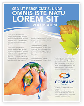 Resource Depletion Flyer Template, Background in Microsoft Word ...
