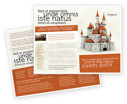 Castle Brochure Templates, Design and Layouts | PoweredTemplate.com