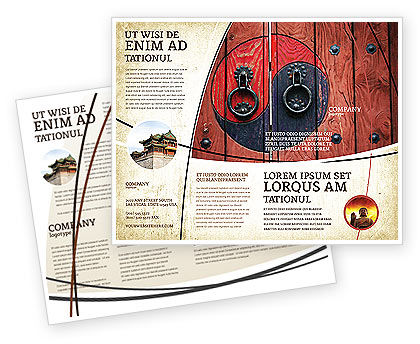 History Brochure Templates, Design and Layouts | PoweredTemplate.com