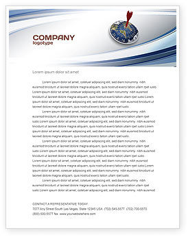 World Target Letterhead Template, Layout for Microsoft Word, Adobe ...