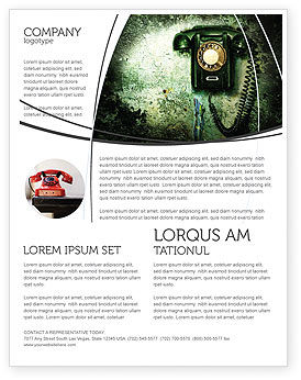 Modèle de Flyer de téléphone périmé, arrière-plan pour Microsoft Word ...