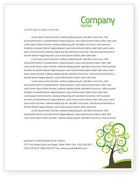 Green Letterhead Templates in Microsoft Word, Adobe Illustrator and ...